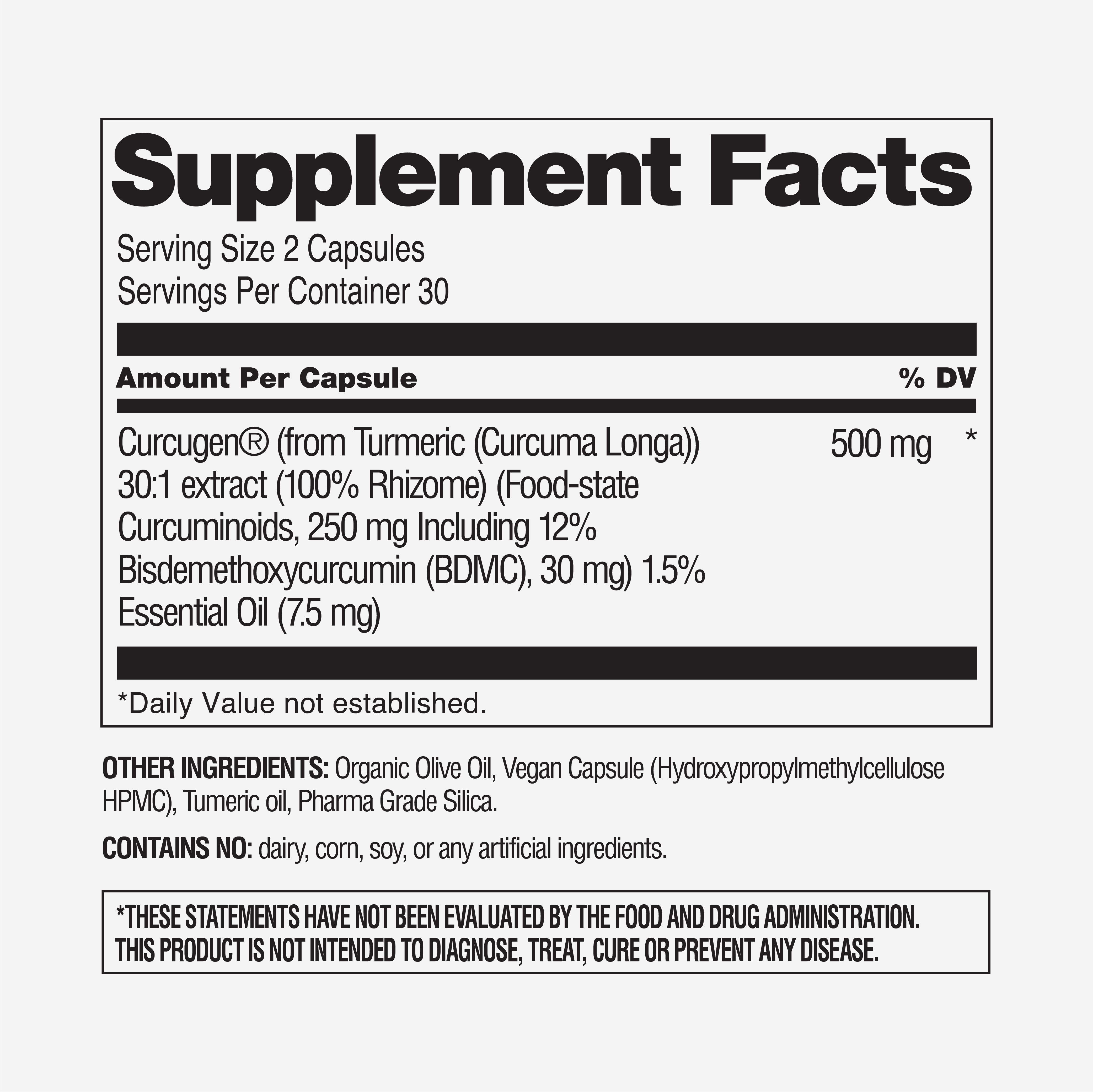 Curcumin Bio-52x - Whole Spectrum Turmeric Extract Enhanced For ...